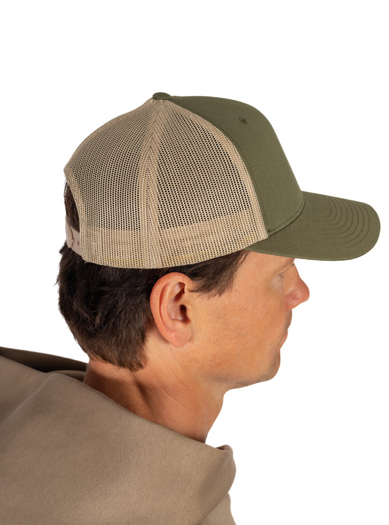 G4 Trucker Cap Khaki and Beige
